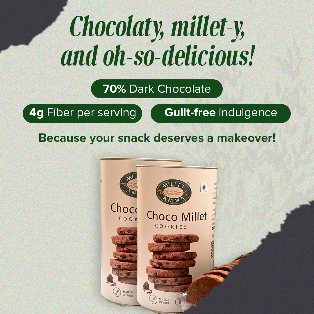 Choco Millet Cookies-135 grams – Millet Amma