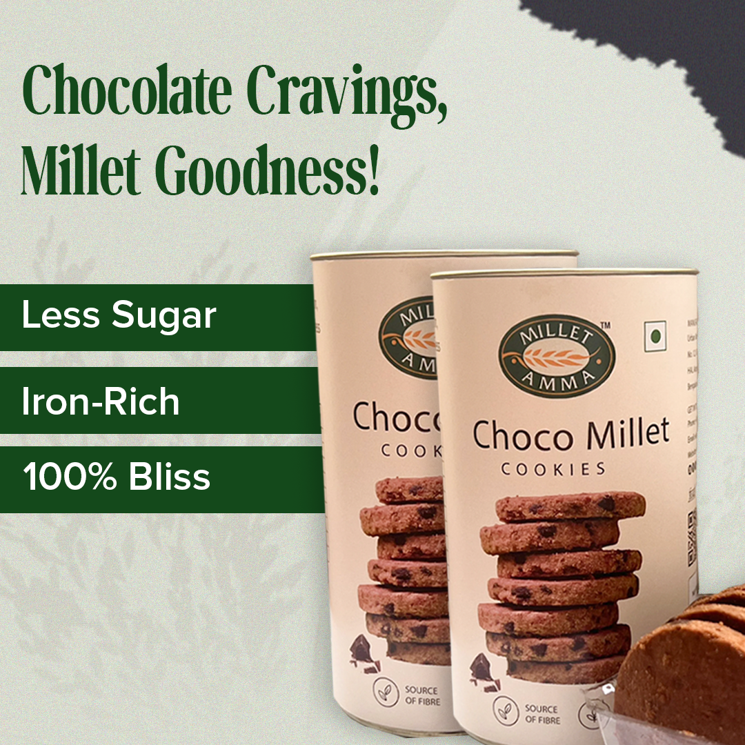 Choco Millet Cookies-135 grams – Millet Amma