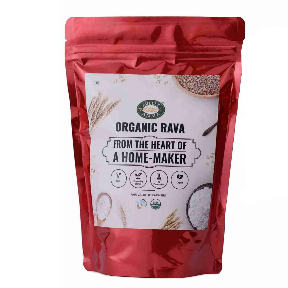 Bajra (Pearl Millet) Rava Organic 500gm - Millet Amma