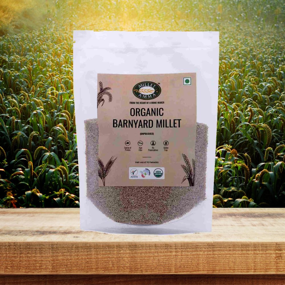 Barnyard Millet Grains Organic 500gm | Barnyard Millet - Millet Amma